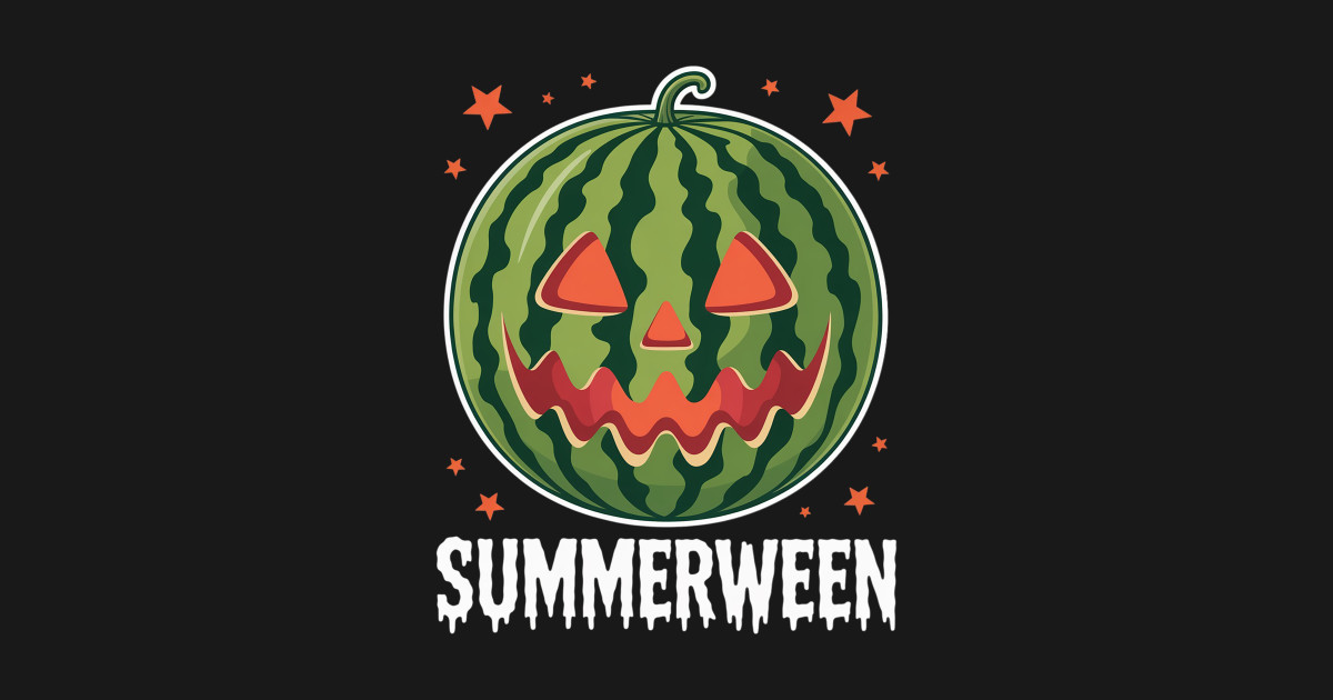 Watermelon Happy Summerween - Summerween - T-Shirt | TeePublic