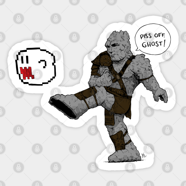 Piss off, Ghost! - Korg - Sticker | TeePublic