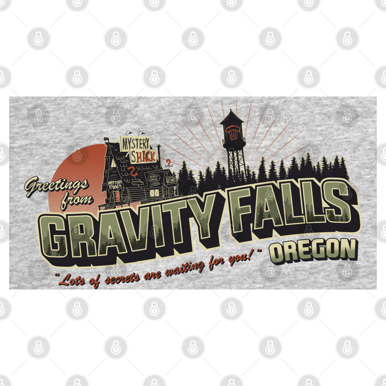 Greetings from GF - Gravity Falls - Hoodie | TeePublic