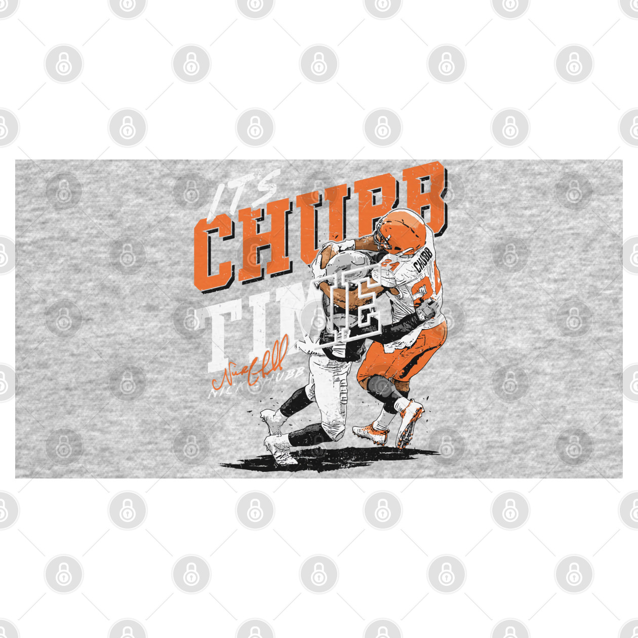 Nick Chubb Cleveland Chubb Time - Nick Chubb - T-Shirt | TeePublic