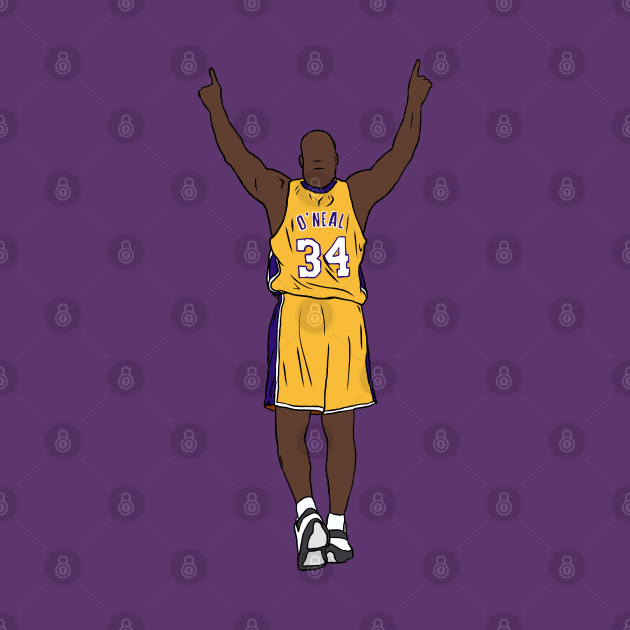 Shaquille O'Neal Pointing Up - Nba - T-Shirt | TeePublic