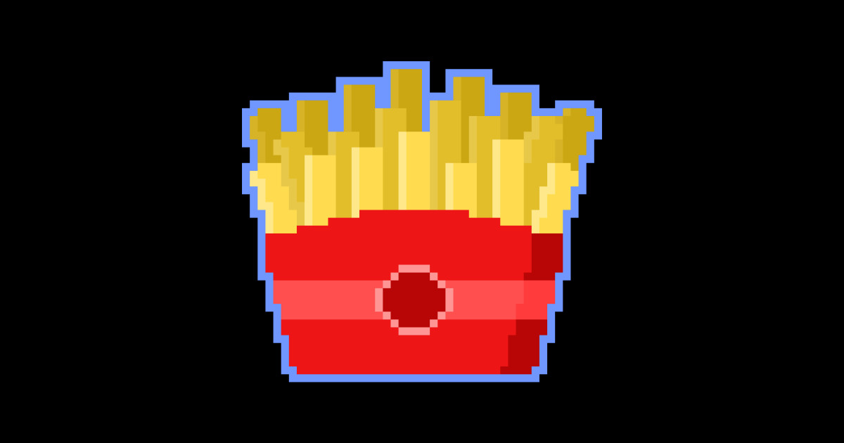 Pixel Fries - Fries - Sticker | TeePublic