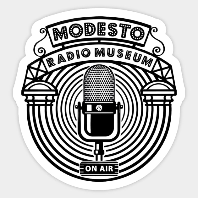 Modesto Radio Museum - Radio - Sticker | TeePublic