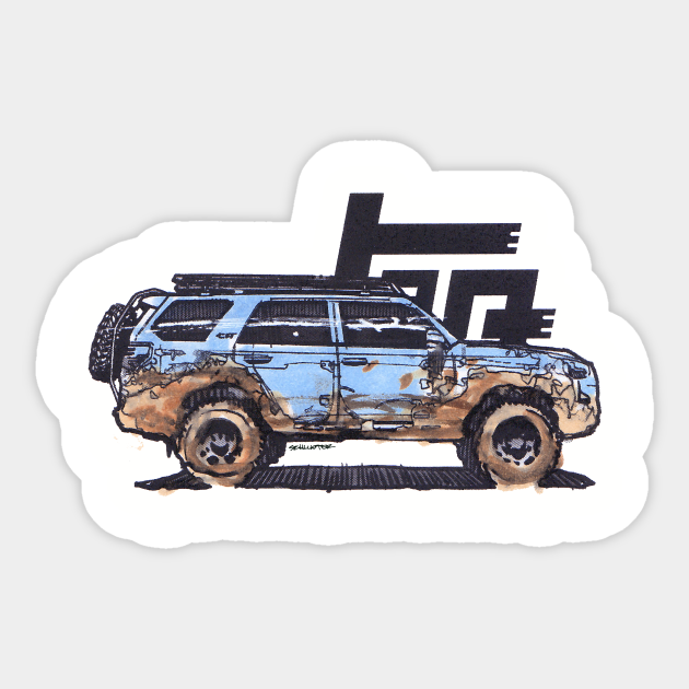 5th Gen 4Runner TRD - Blue - 4runner - Sticker | TeePublic