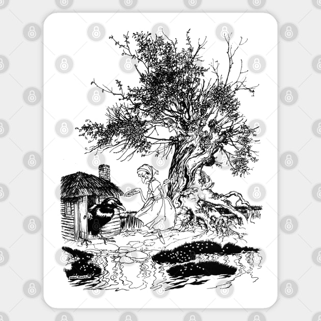 The Elf Mound - Arthur Rackham - Elf Mound - Sticker | TeePublic