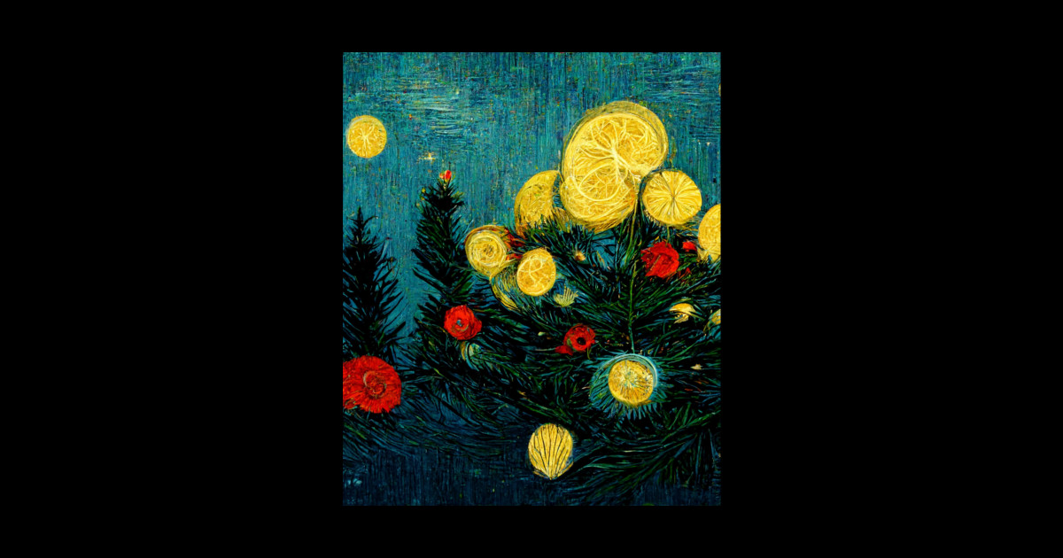 Van Gogh Christmas Painting Starry Night Remake - Vincent Van Gogh ...