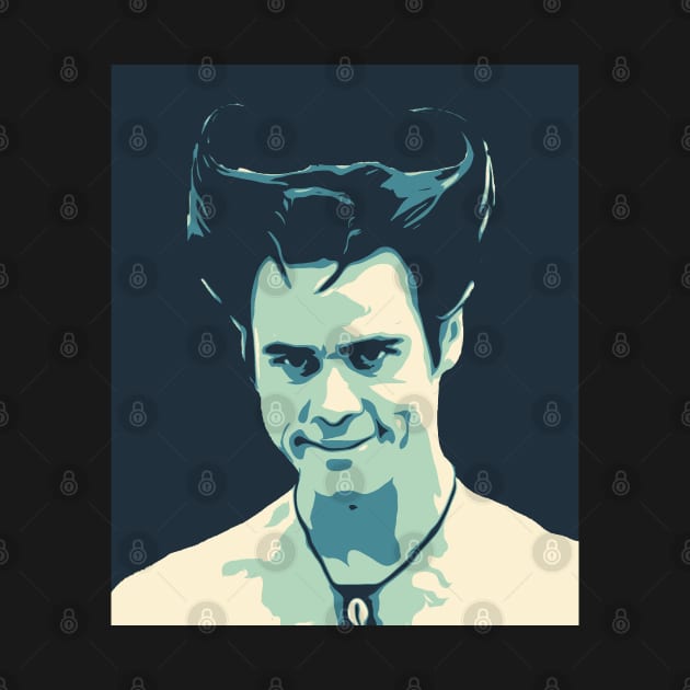 Jim Carrey Devil Hairs - Ace Ventura - T-Shirt | TeePublic
