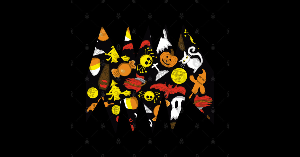 Halloween Teeth Pattern - Halloween - Sticker | TeePublic