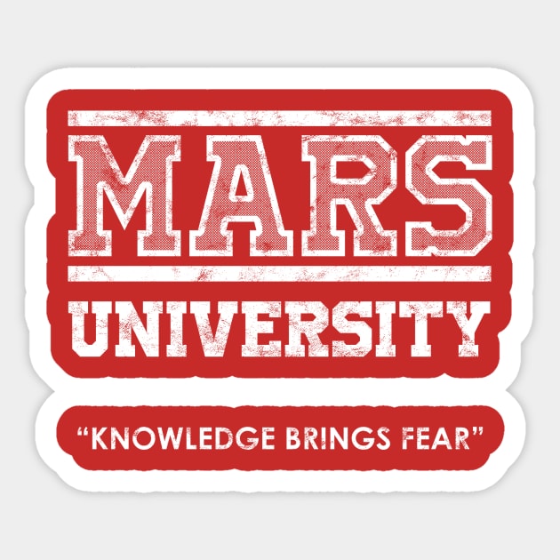 Mars University - Futurama - Sticker | TeePublic