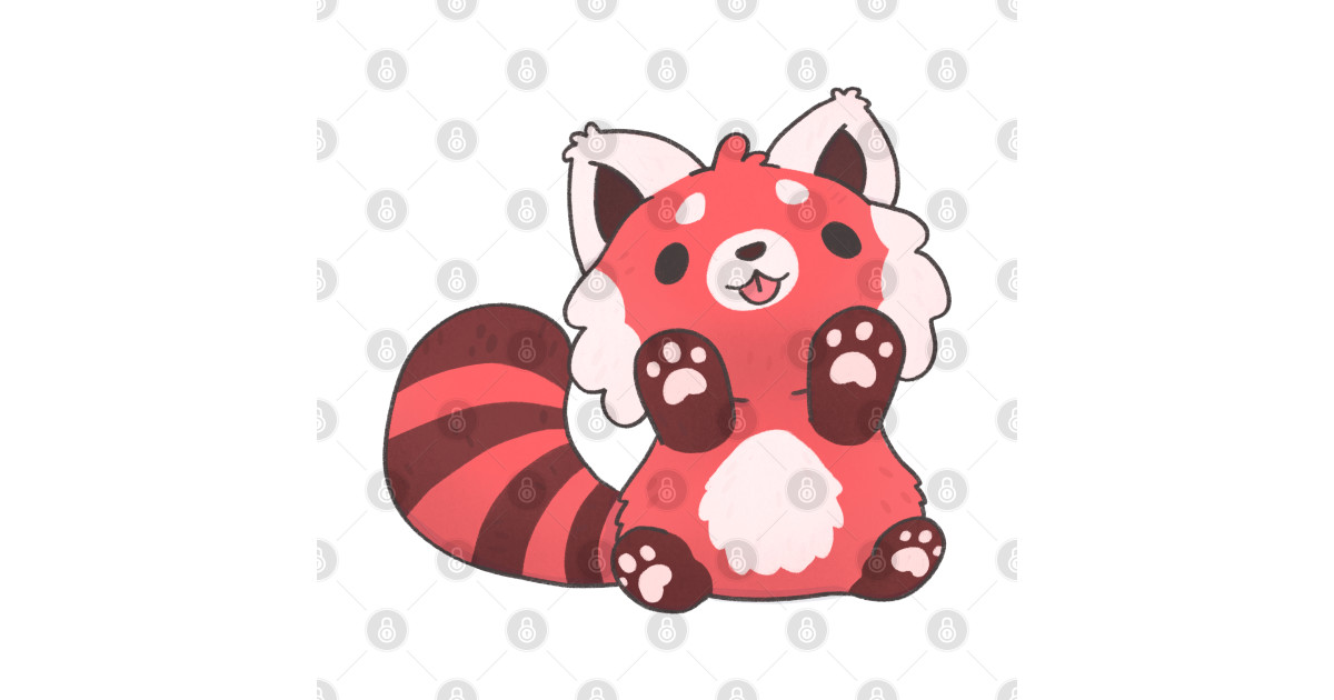 Red panda beans - Show - T-Shirt | TeePublic