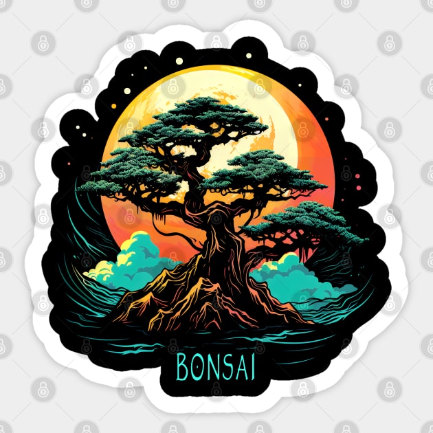 The Art Of Bonsai - Beautiful Bonsai Tree - Bonsai Tree - Sticker ...