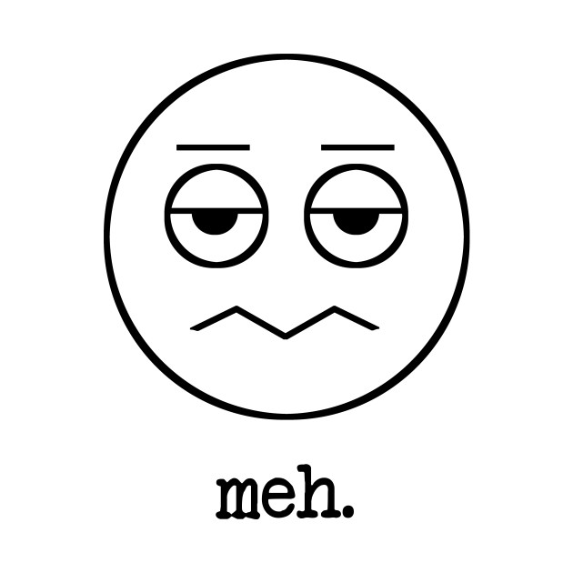 Meh. Emoticon - Meh Emoticon - Long Sleeve T-Shirt | TeePublic