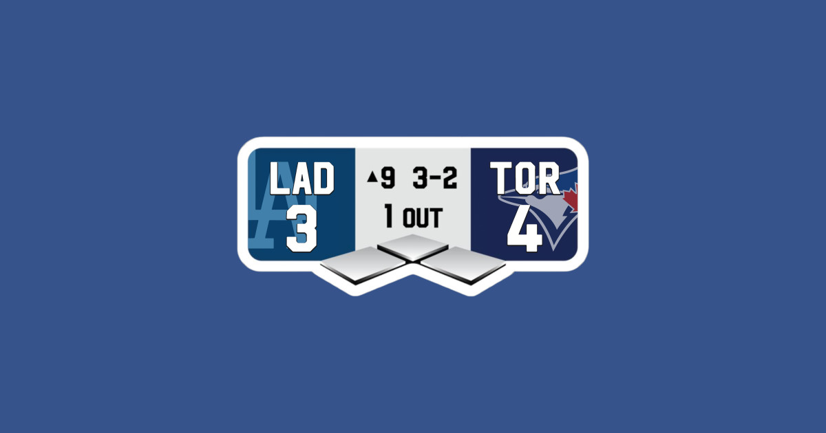 Dodgers vs Blue Jays World-Series-Scoreboard, Dodgers WIN, Top of the ...
