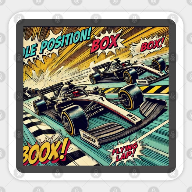 Comic Inspired F1 - F1 - Sticker | TeePublic