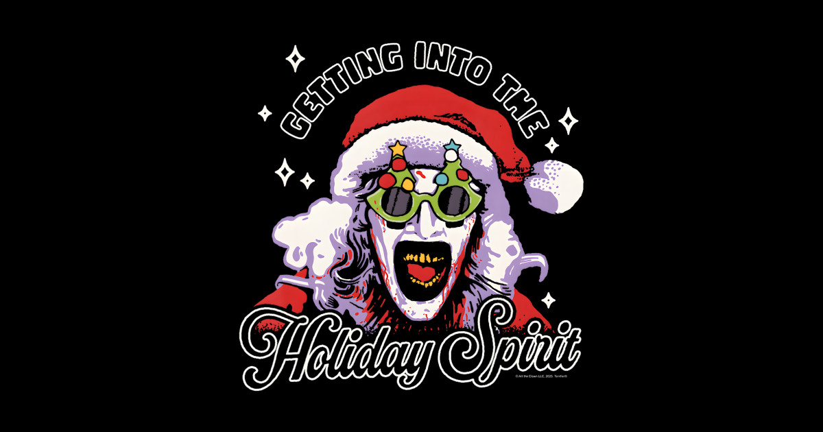 Terrifier Spirit Santa Illustration Horror Movie - Terrifier Holiday ...
