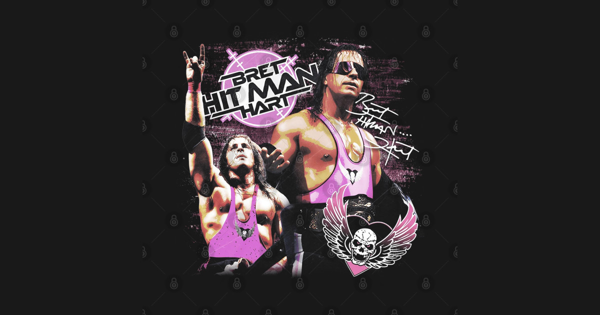 Bret Hart Retro Bootleg - Bret Hart - T-Shirt | TeePublic