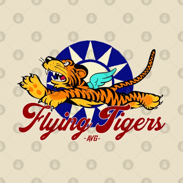 AVG Flying Tigers Logo - Flying Tigers - T-Shirt | TeePublic