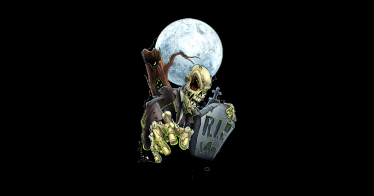 A drawing of a skeleton with a cross on it - Skeleton - Sticker | TeePublic
