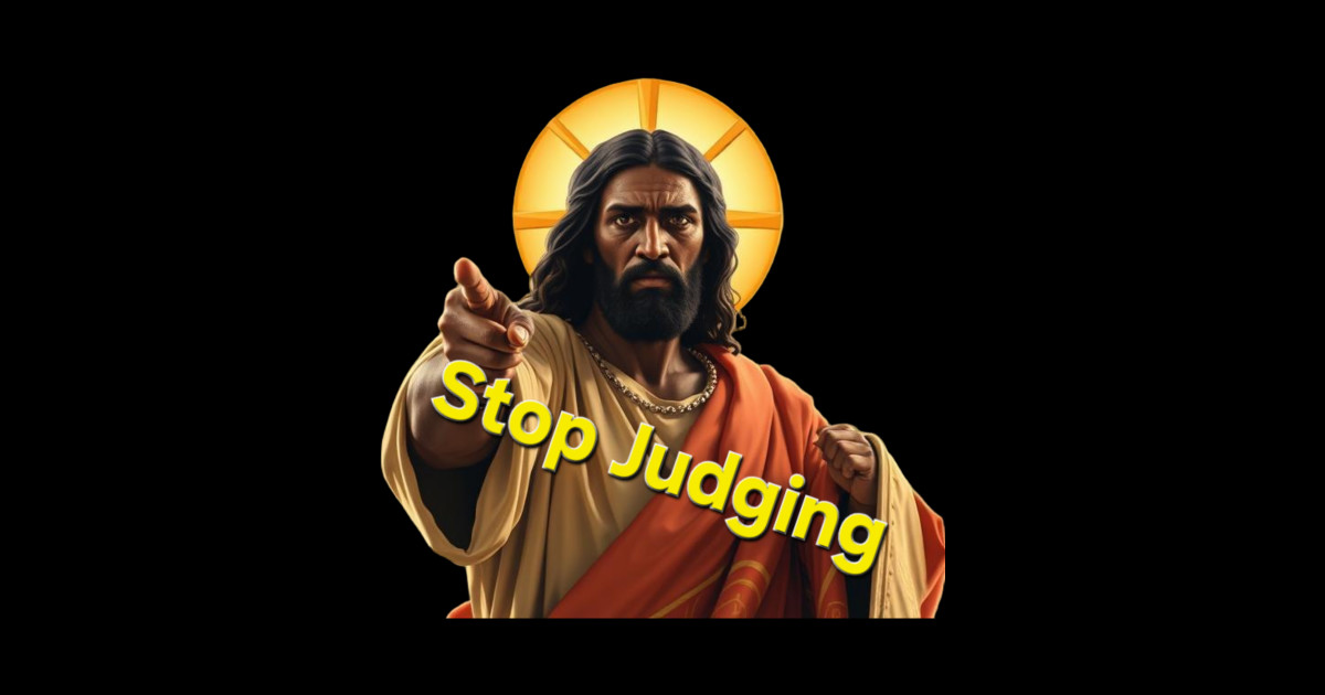 Stop Judging - Republican Jesus - Sticker | TeePublic
