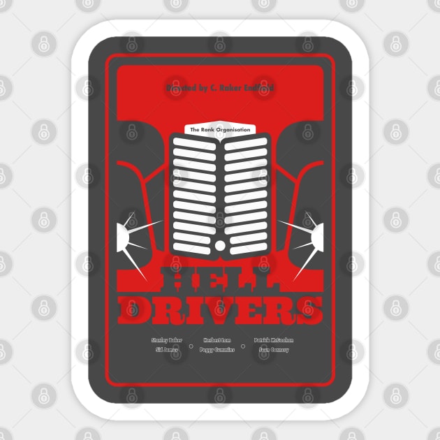 Hell Drivers Movie Minimalist Art - Hell Drivers - Sticker | TeePublic