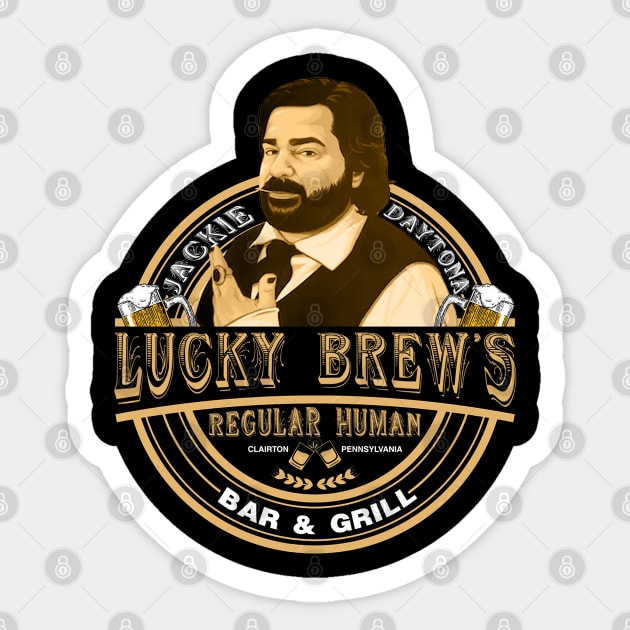 Jackie Daytona- Regular Human Bartender - Wwdits - Sticker | TeePublic