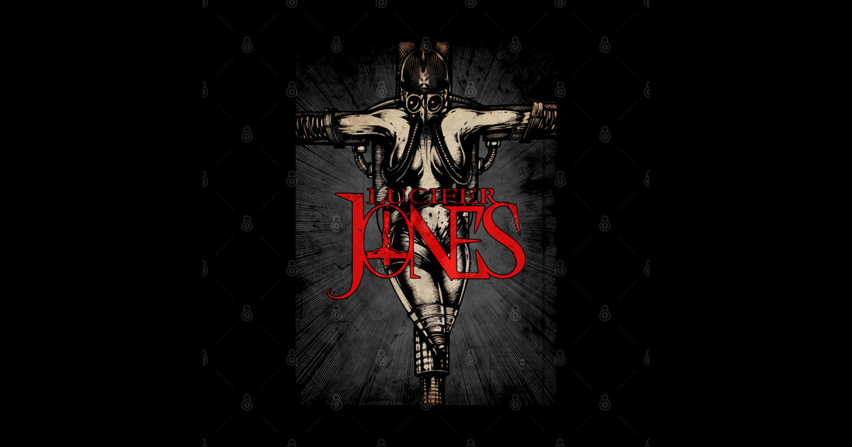 Lucifer Jones - Apocalyptic Crucifixion - Aerik Von - Sticker | TeePublic
