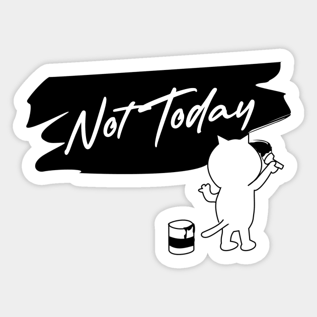 Not today - Not Today Satan - Sticker | TeePublic