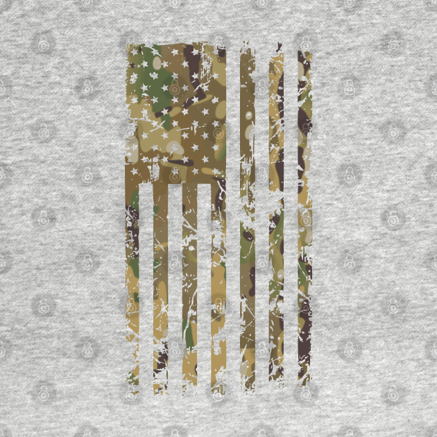 US Flag Distressed Camouflage - Camo Flag - Tank Top | TeePublic