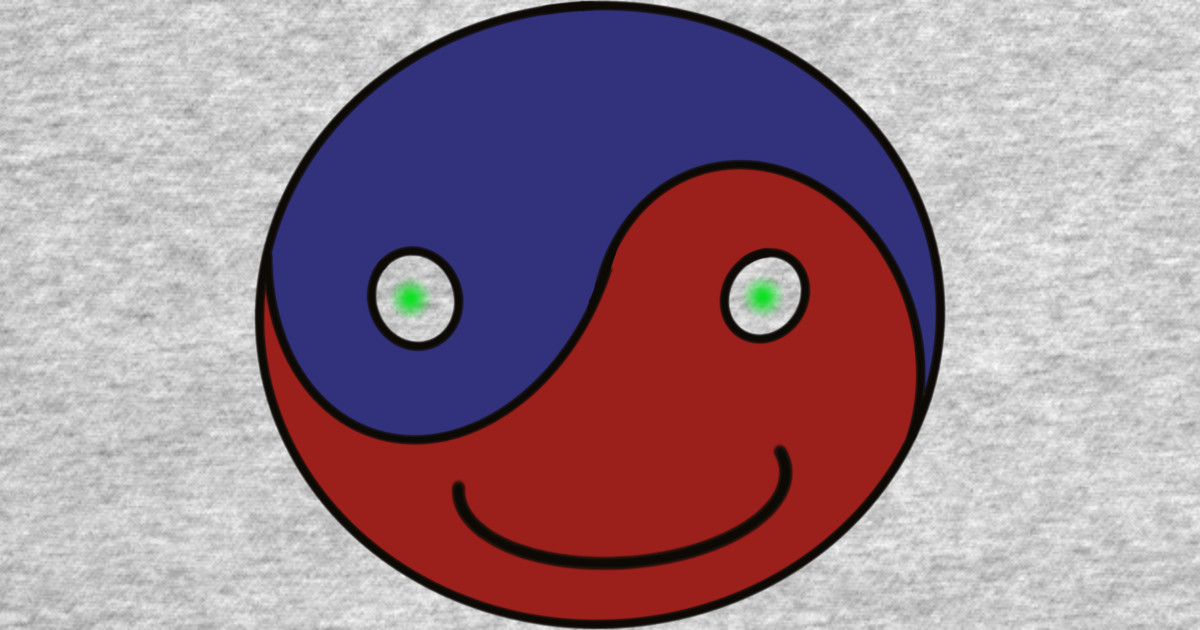 Yin and Yang face - Yin And Yang - T-Shirt | TeePublic