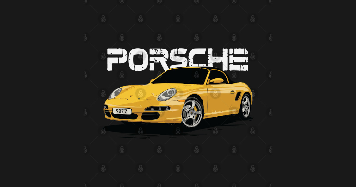 Porsche Boxster 987 Vintage Car - Porsche Boxster - T-Shirt | TeePublic