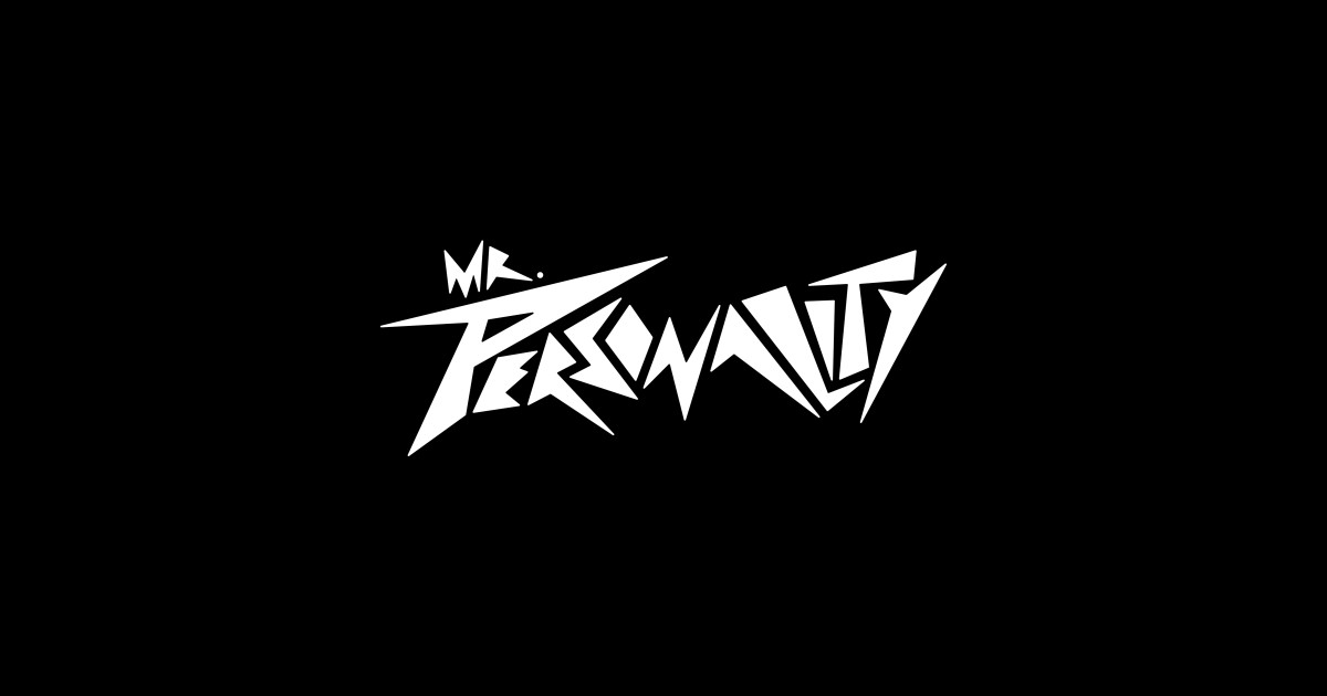 Mr. Personality (white logo, black block background) - Mr Personality ...
