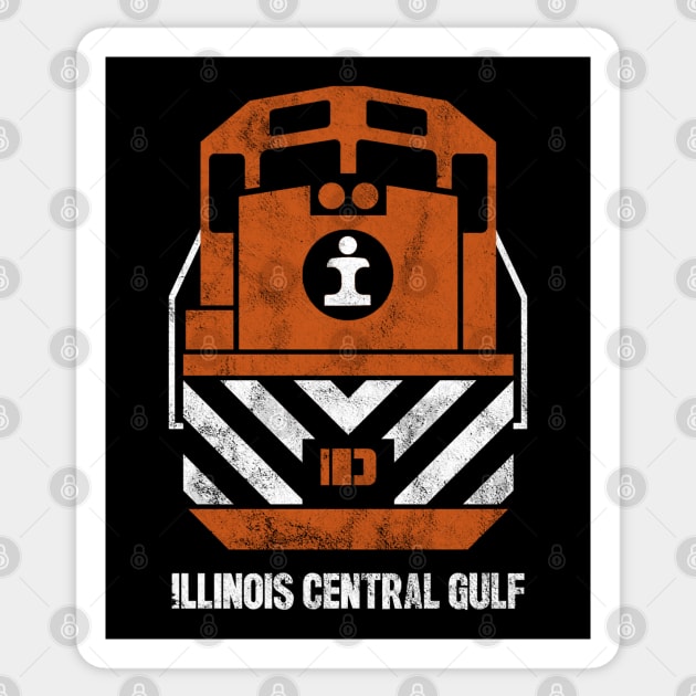 Vintage Illinois Central Gulf ICG Railroad Train Engine T-Shirt - Icg ...