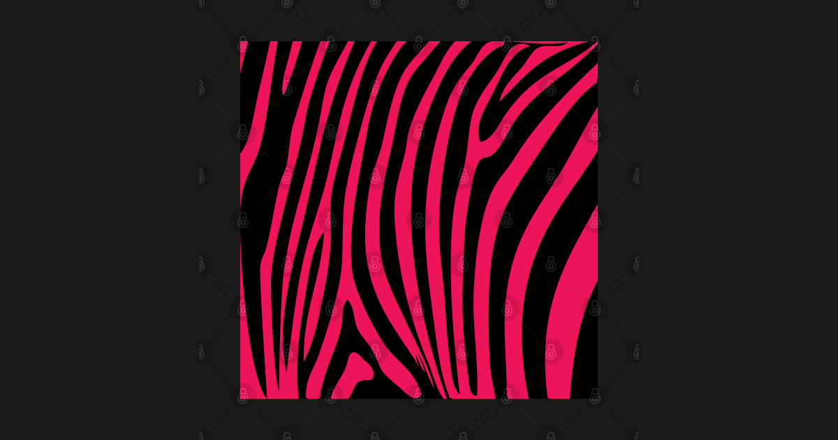 Hot Pink Zebra Pattern - Stripes - T-Shirt | TeePublic