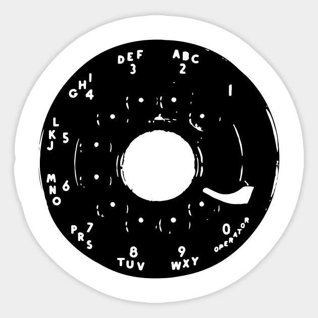 Vintage Rotary Phone - Vintage Rotary Phone - Sticker | TeePublic