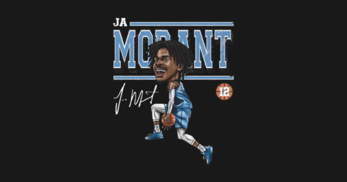 Ja Morant Memphis Cartoon - Ja Morant - T-Shirt | TeePublic