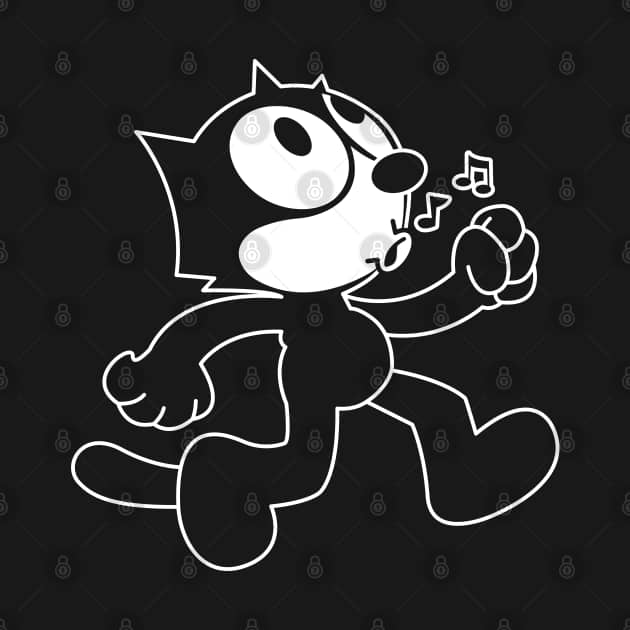 Felix the Cat - Clean - Transparent - Felix The Cat - T-Shirt | TeePublic