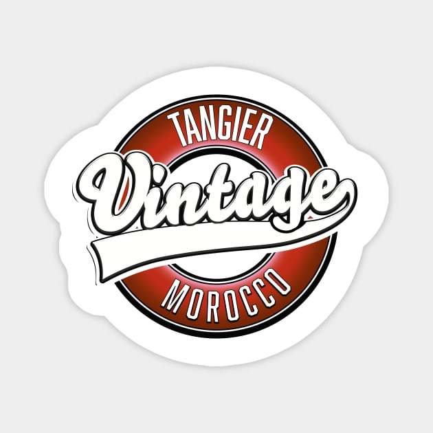 Tangier morocco vintage logo - Tangier Morocco Vintage - Magnet | TeePublic