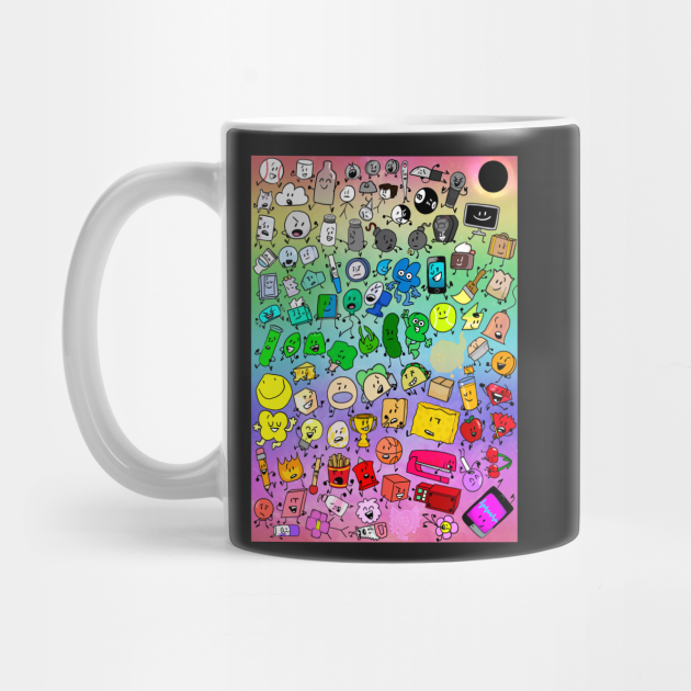 BFDI Inanimate Insanity All Characters (Rainbow) - Bfb - Mug | TeePublic