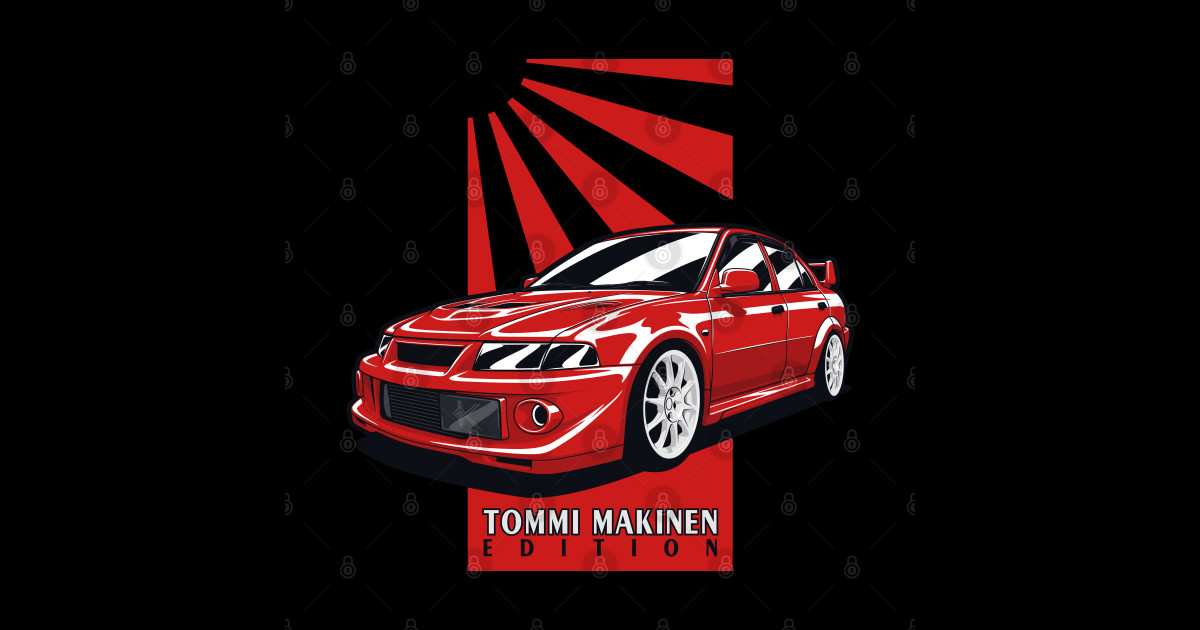 Lancer Evo 6 Tommi Makinen Edition - Evo - Sticker | TeePublic