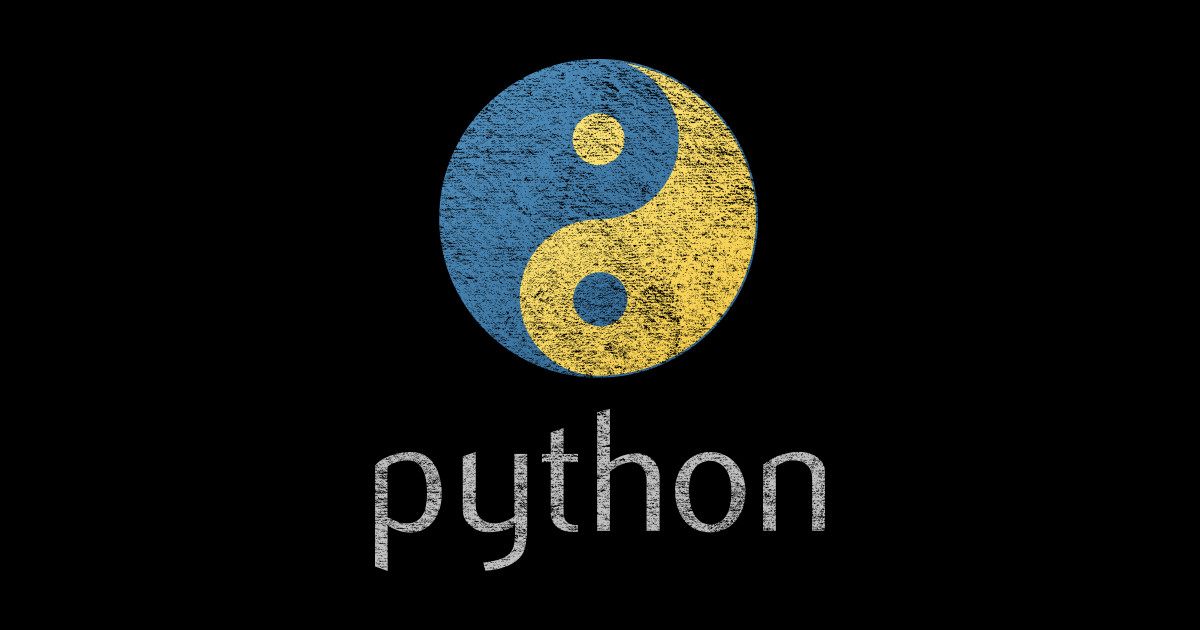 Python Programming Yin Yang - Python Programming - T-Shirt | TeePublic Python Programming Yin Yang - Python Programming - T-Shirt | TeePublic