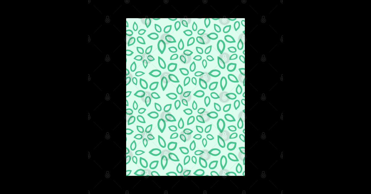 Simple Painted Pastel Green Flowers - Simple - Sticker | TeePublic