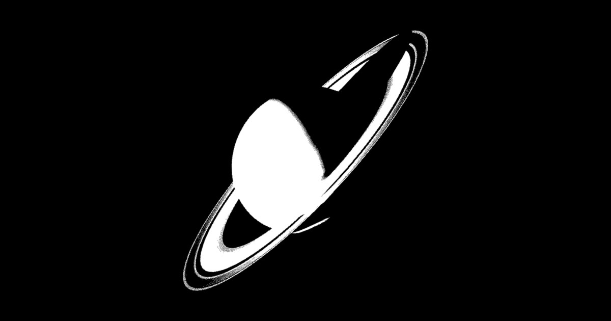 Saturn Clear - Space - Sticker | TeePublic