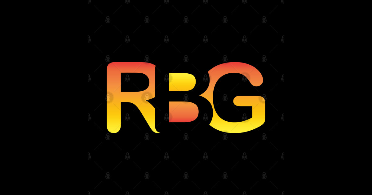RBG Logo - 02 - Rbg - Sticker | TeePublic