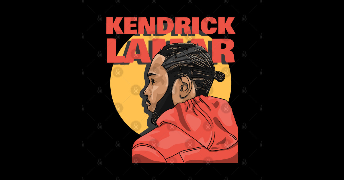 Kendrick Lamar Cartoon Flat Style - Kendrick Lamar - Posters and Art ...