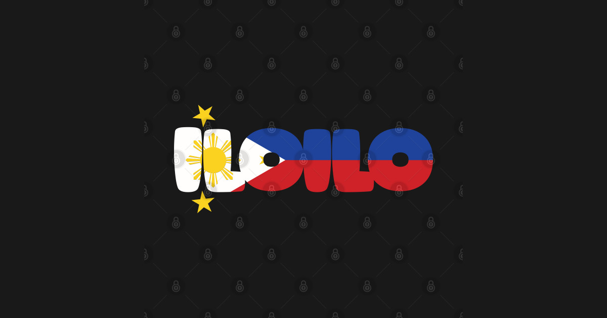 Iloilo Philippines Filippino Flag Typography - Iloilo Philippines ...