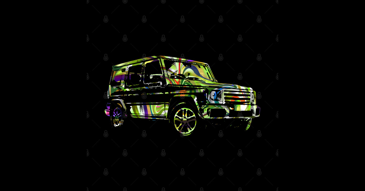 G wagon abstract psychedelic colorful - G Wagon Abstract Pixels ...
