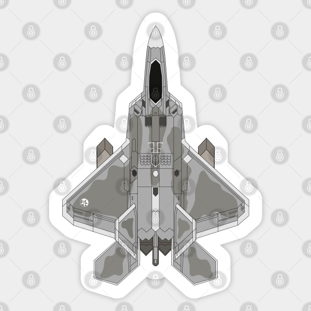 Trigger F-22 Raptor - Ace Combat - Sticker | TeePublic