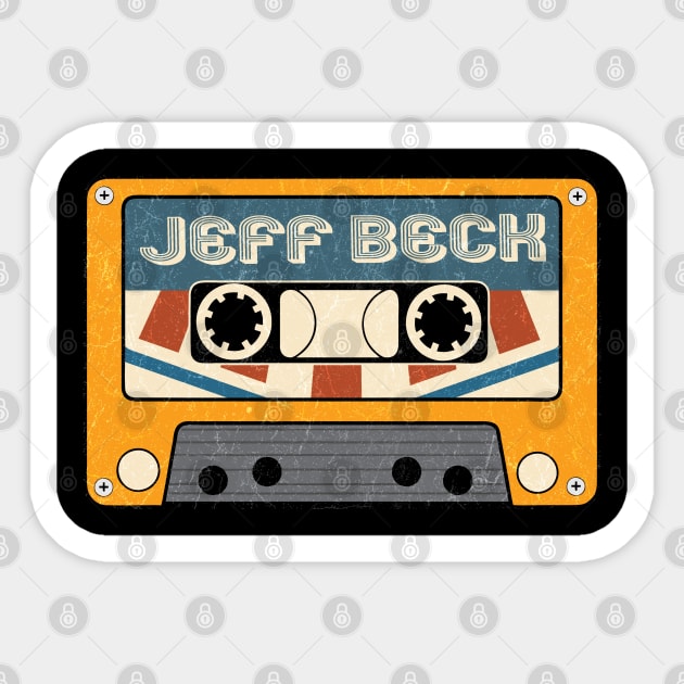 Cassette vintage Jeff Beck - Jeff Beck - Sticker | TeePublic