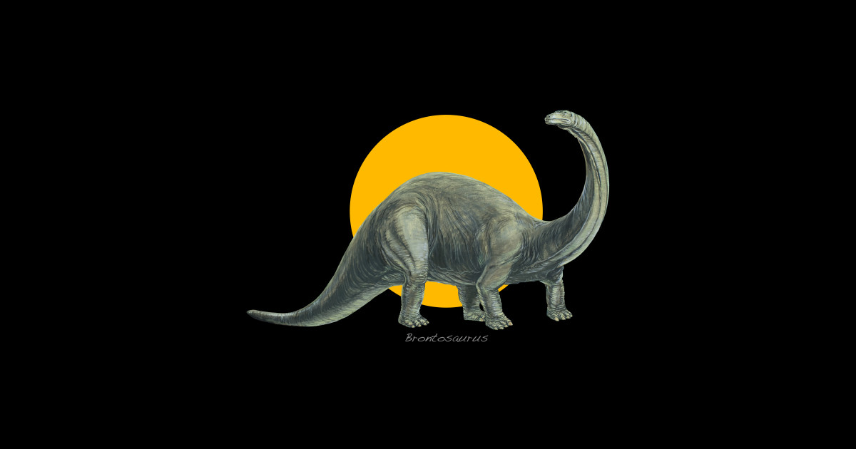Brontosaurus Cut Out (with Orange Disc) - Dinosaurs - Posters and Art ...