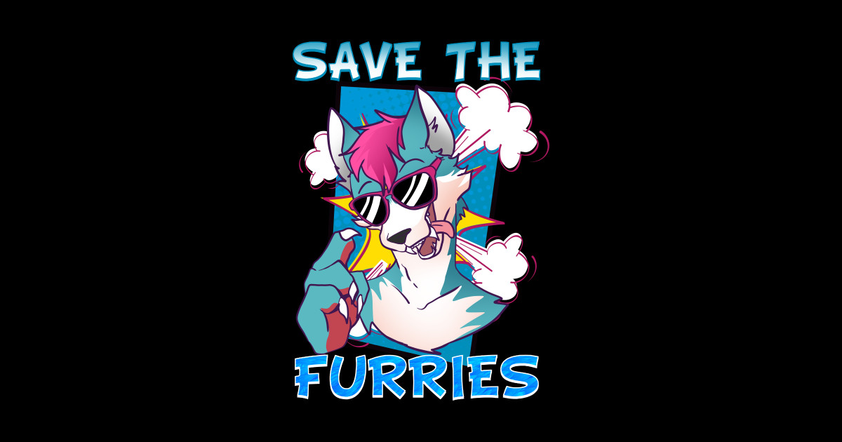 Save the Furries I Furry Fandom Anime Cosplay - Chibi - Sticker | TeePublic